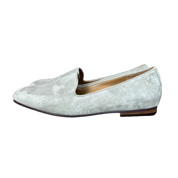 Vionic | Shoes | Vionic Willa Suede Flats Womens 9 Gray Slip On Loafer ...